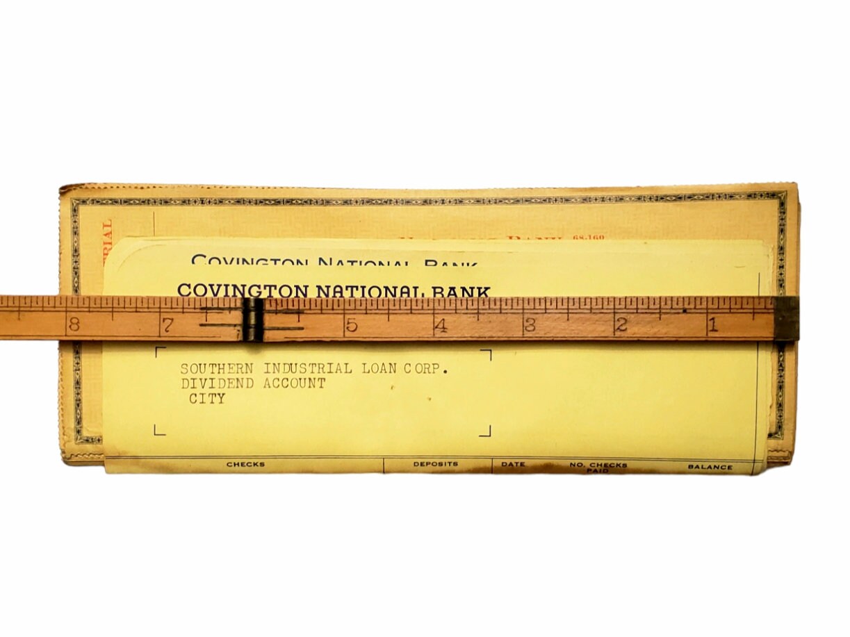Vintage 1940s the Covington National Bank Cashed Checks Lot From ...