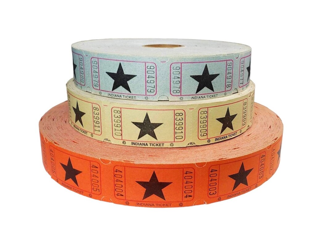 Stars Ticket Rolls (choice of Roll), Vintage Tickets for Scrapbooking ...