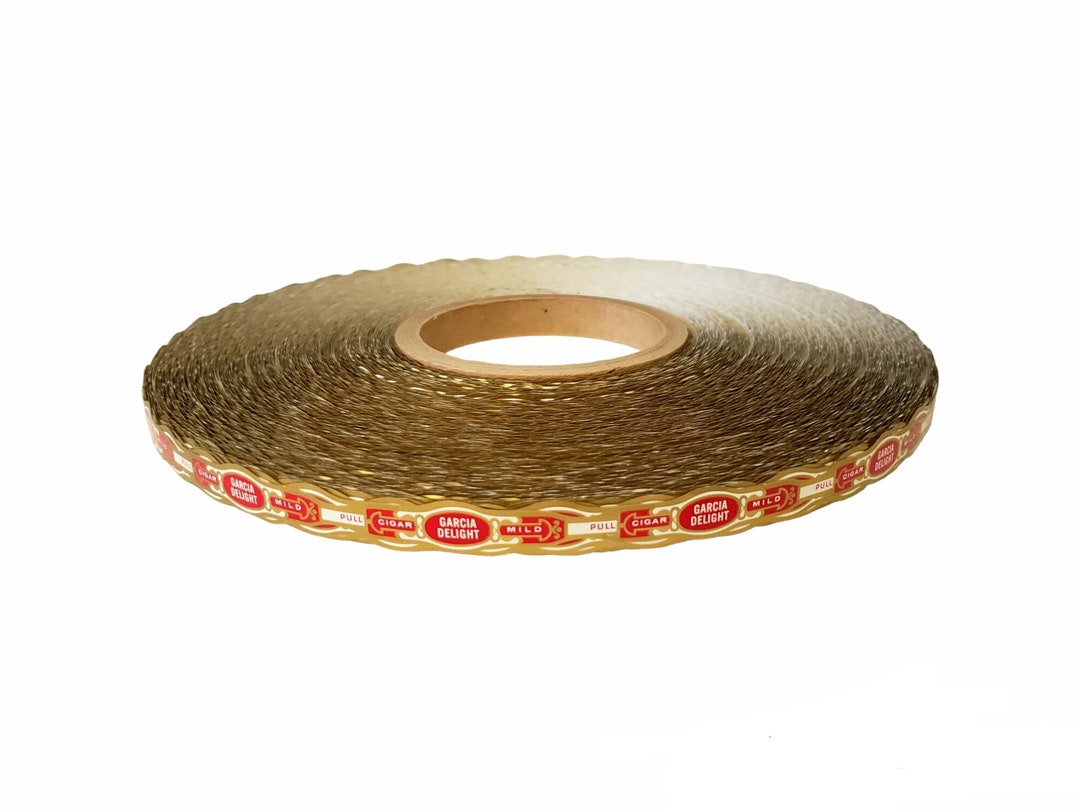 Vintage Cigar Label Roll (10000 Ten Thousand Labels) Garcia Delight ...