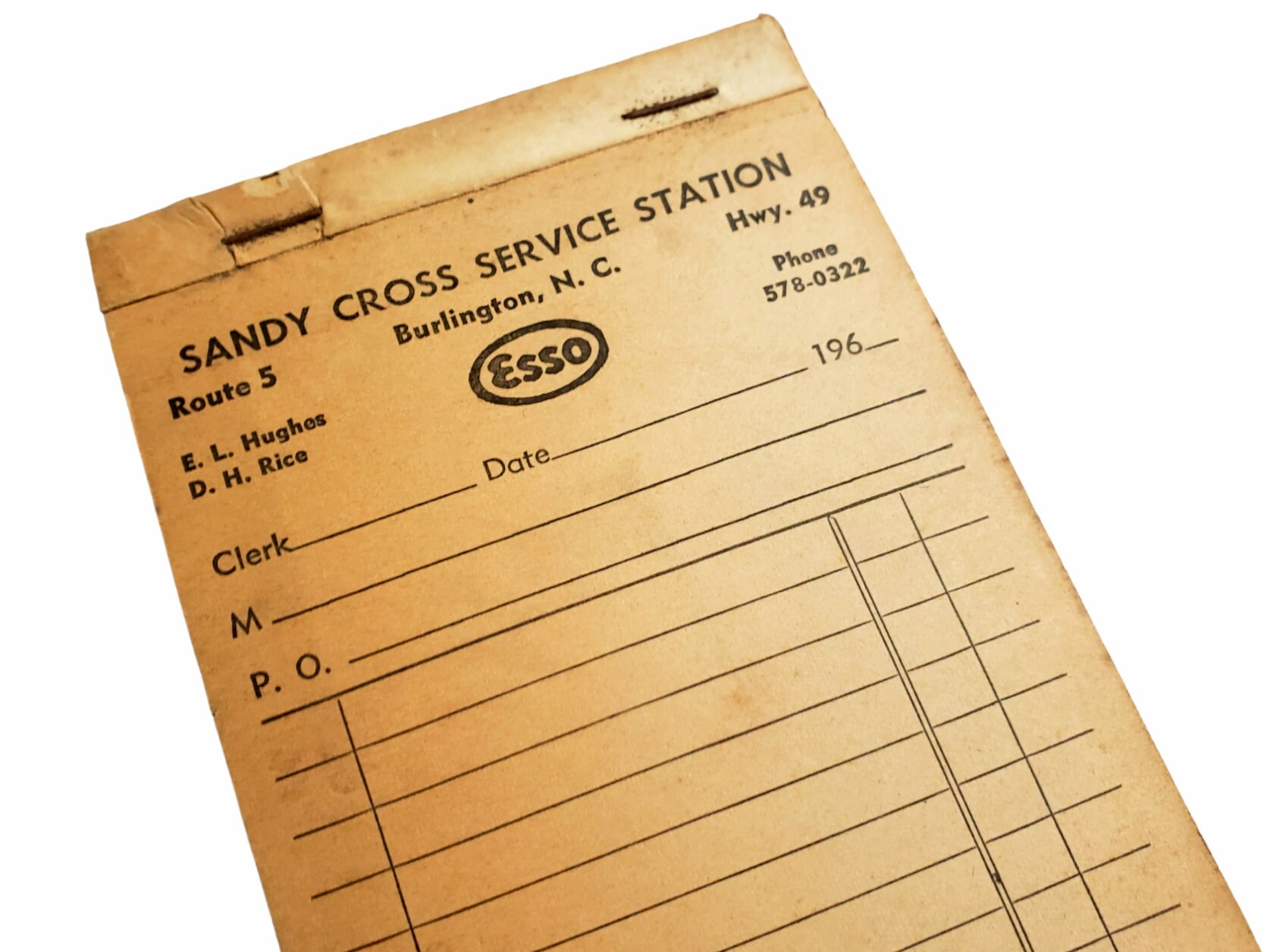 Vintage 1960s Sandy Cross Service Station Full Receipt Book (100 Sheets ...