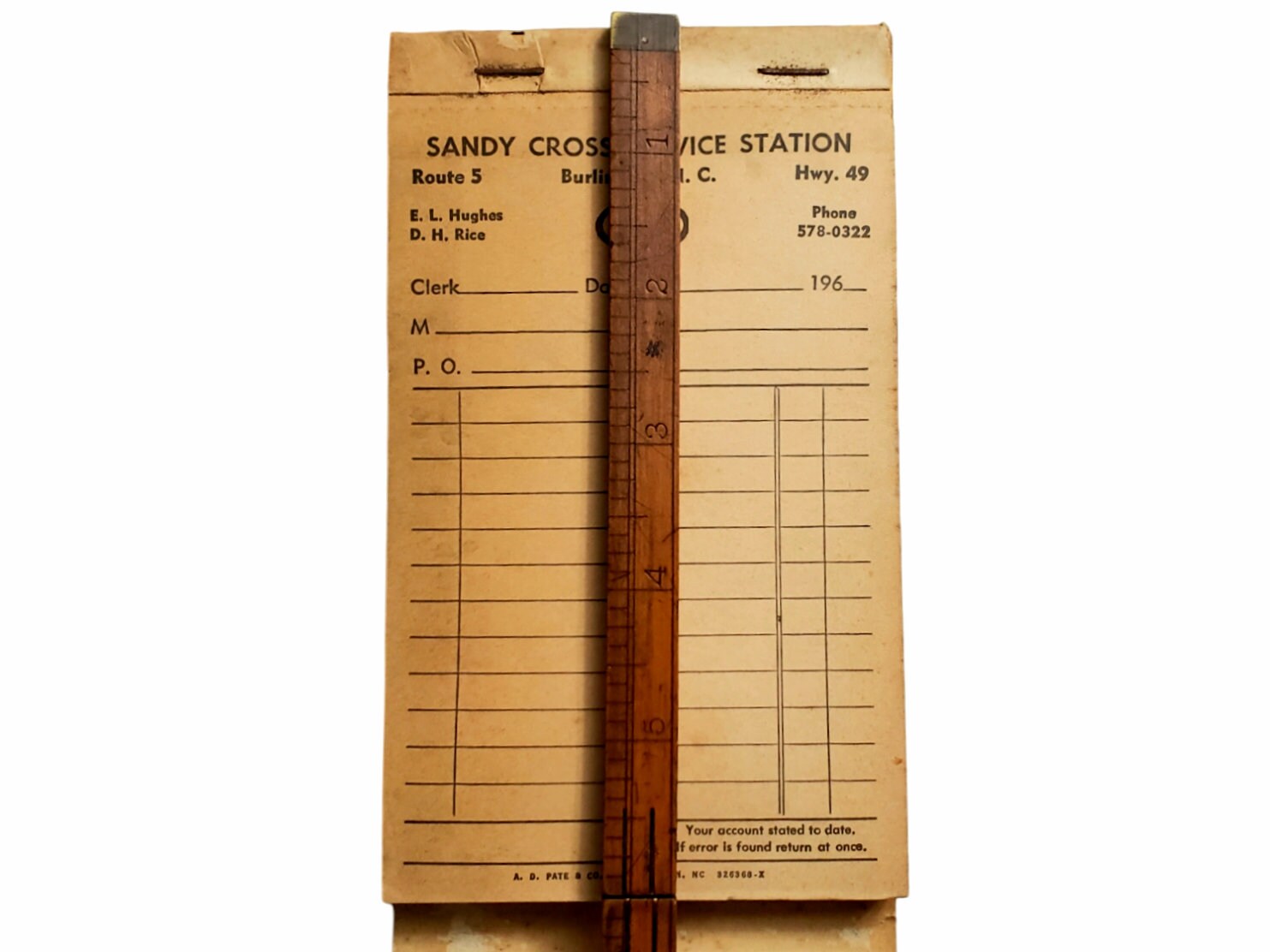 Vintage 1960s Sandy Cross Service Station Full Receipt Book (100 Sheets ...
