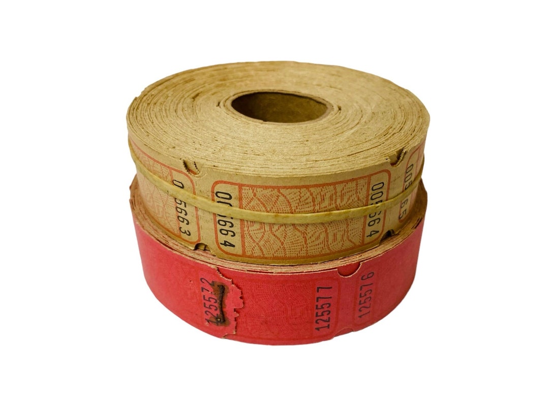Vintage Ticket Rolls (partial Rolls), Vintage Tickets Ephemera ...