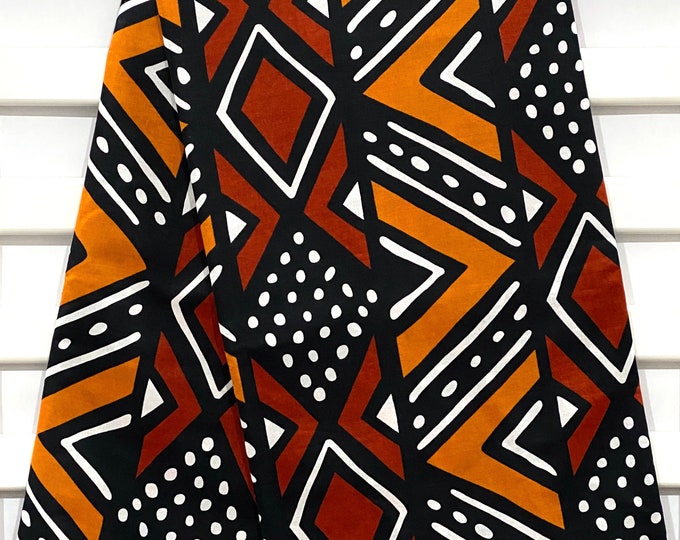 1 Yard African Kente Print 100 Cotton Fabric Last Piece Etsy
