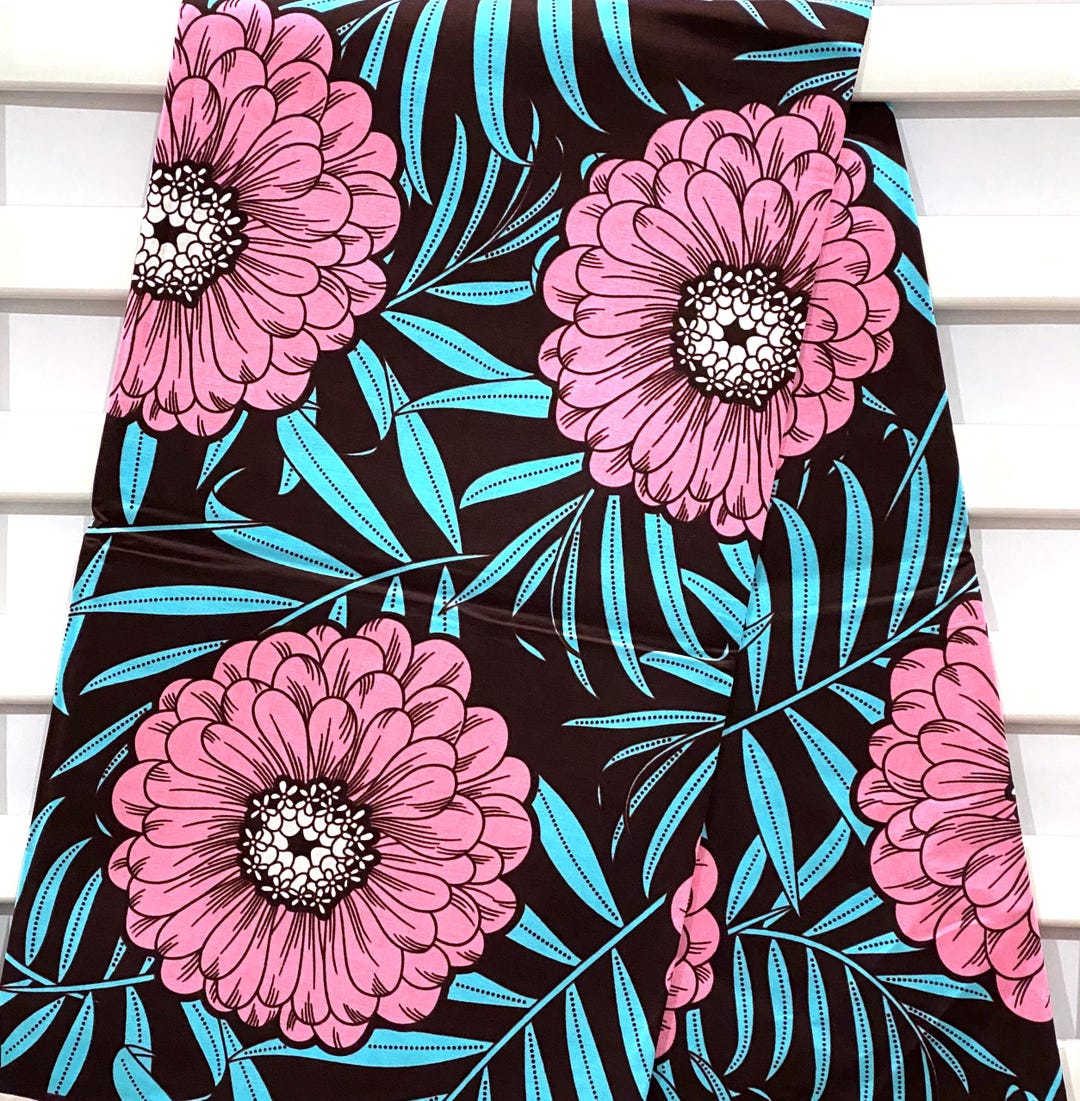 African Floral Print 100% Cotton Fabric Sold by the Yard - Etsy