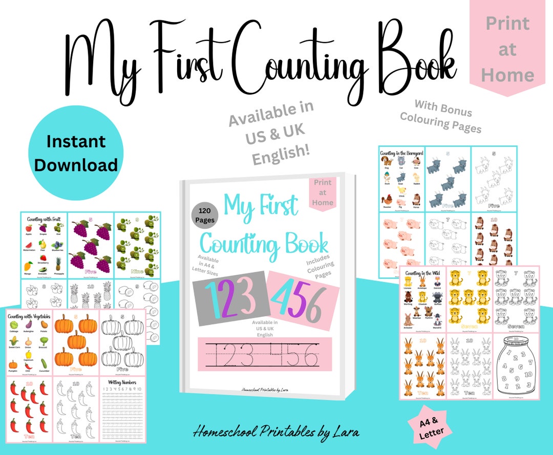 My First Counting Book - Etsy