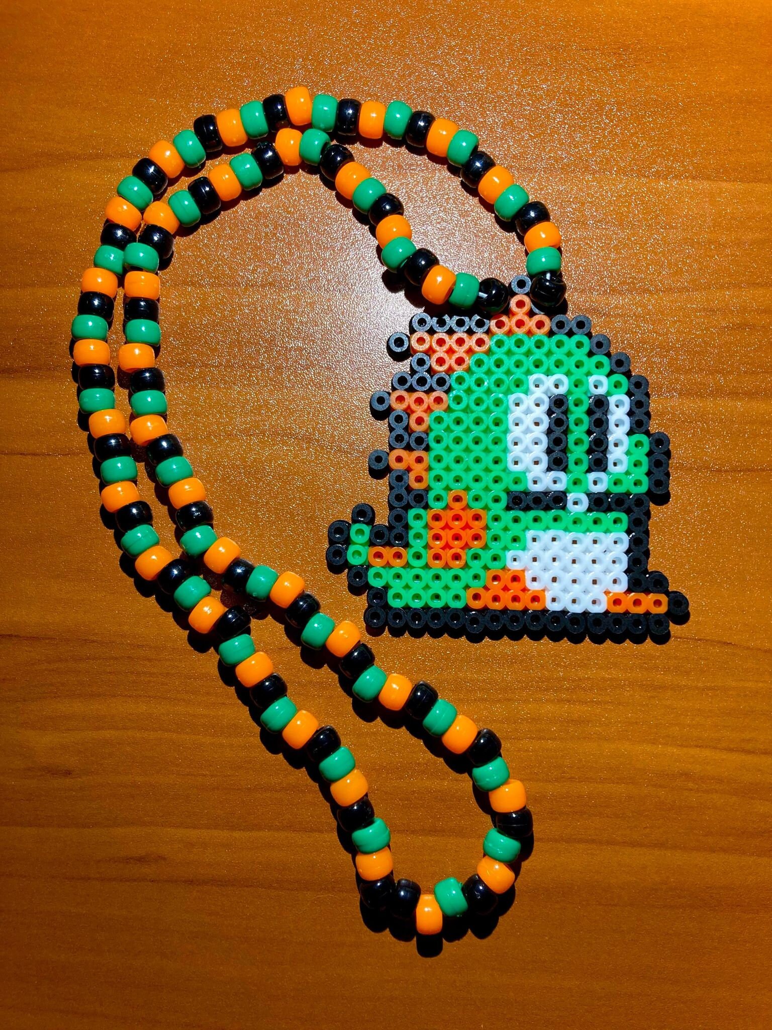 Bubble Bobble Bub and Bob Perler Bead Kandi Necklaces Matching Pair - Etsy