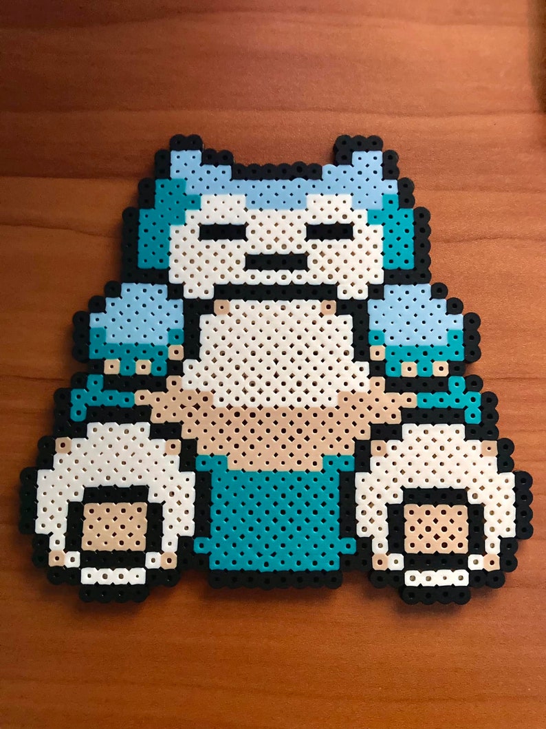 Snorlax Perler Bead Sprite Pokemon - Etsy