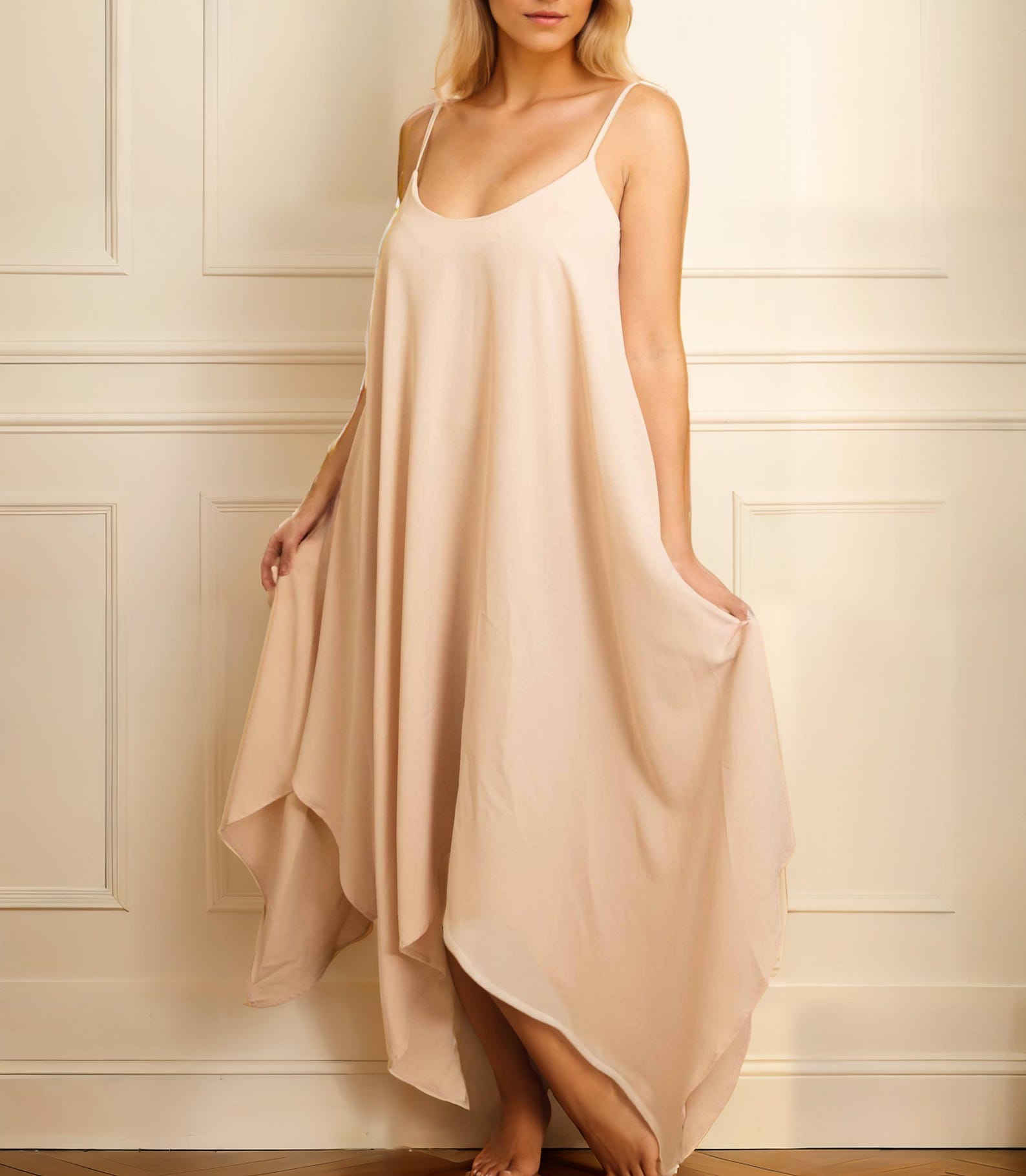 Handkerchief Hem Cami Dress Sewing Pattern: Women's Sizes XS-XXXL (PDF ...