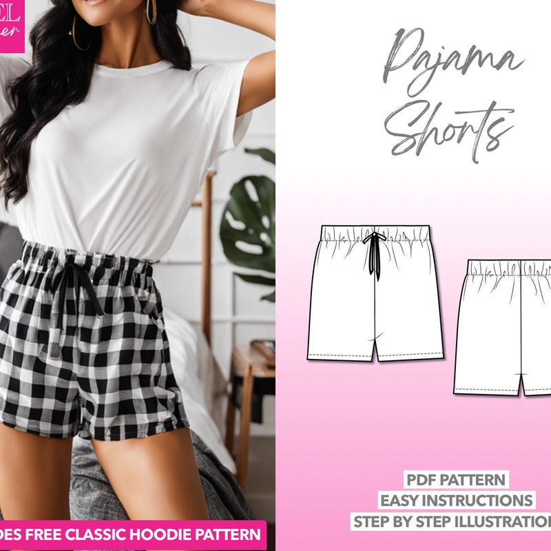 Pajama Shorts - Etsy