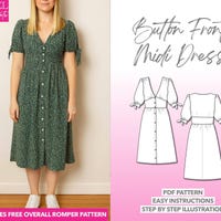 The French Dart Dress PDF Sewing Pattern UK Sizes 8-18. Women's Tunic ...