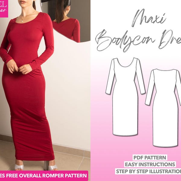 Maxi Dress Pattern - Etsy