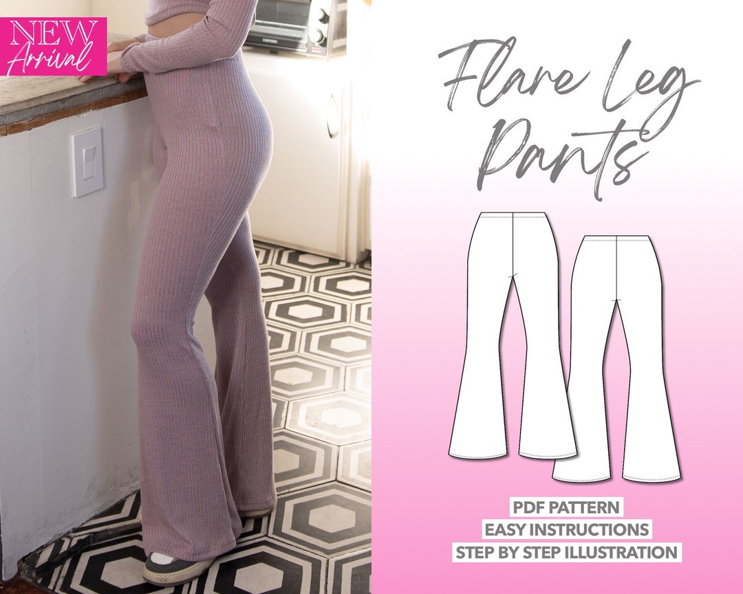 Pants Sewing Pattern Wide Leg Pants Pattern Leggings Sewing - Etsy