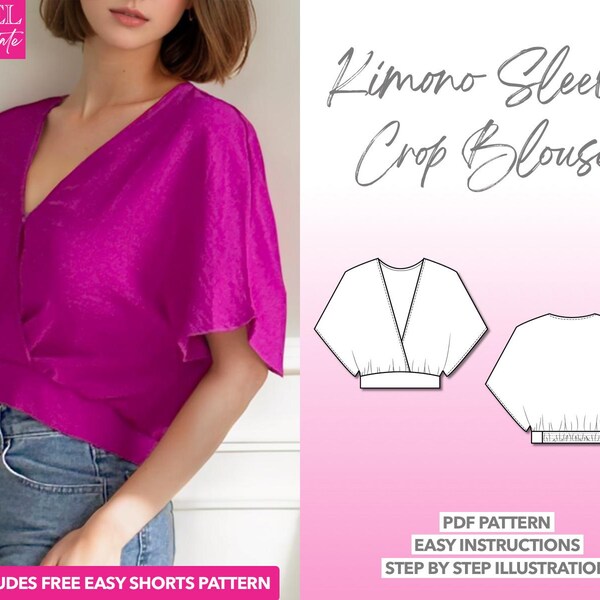 Surplice Top Sewing Pattern - Etsy