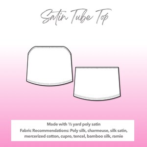 Tube Top Sewing Pattern Women Top Pattern Crop Top PDF Pattern Easy ...