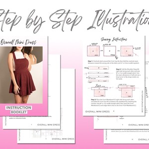 Dress Sewing Pattern Overall Dress PDF Pattern Women Dress Sewing ...
