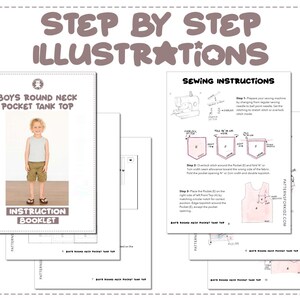 Boys Pocket Tank Top Sewing Pattern (4Y-7Y) (PDF Pattern) - Etsy