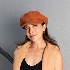 Baker Boy Cap Sewing Pattern: Unisex Newsboy Hat (PDF Pattern, 3 Sizes ...