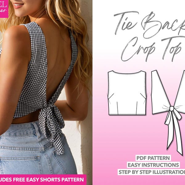 Tie Back Top Pattern - Etsy