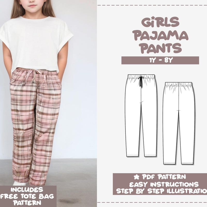 Girls Pajama Pattern - Etsy