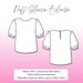 Puff Sleeve Blouse Sewing Pattern Blouse Pattern Women Top - Etsy