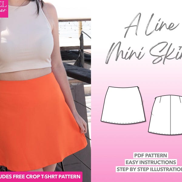 A Line Skirt Pattern - Etsy