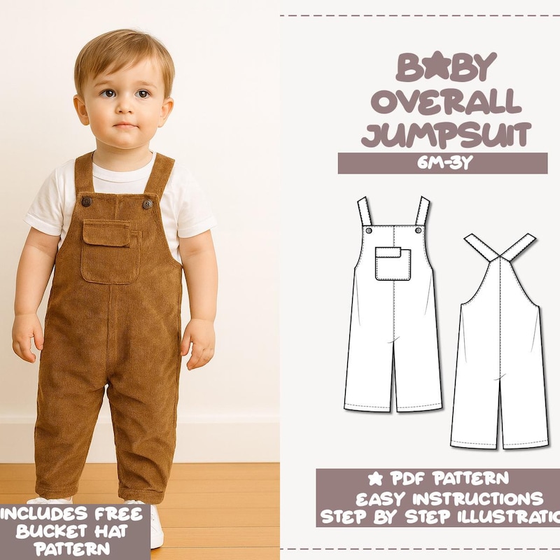 Baby Overall Pattern - Etsy