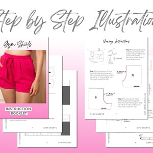 Shorts Sewing Pattern Gym Shorts Pattern Workout Shorts Sewing Pattern ...