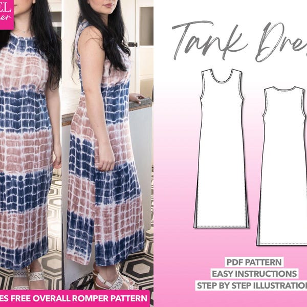 Tank Dress Pattern - Etsy