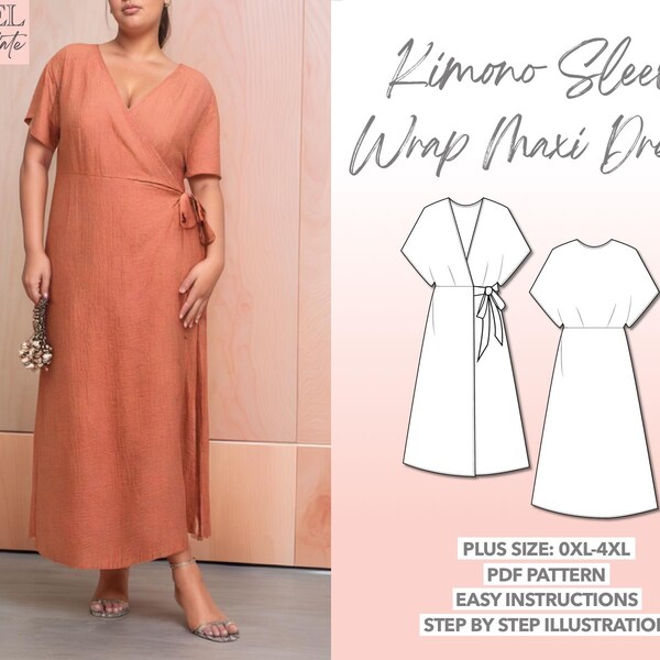 Wrap Dress Sewing Pattern - Etsy