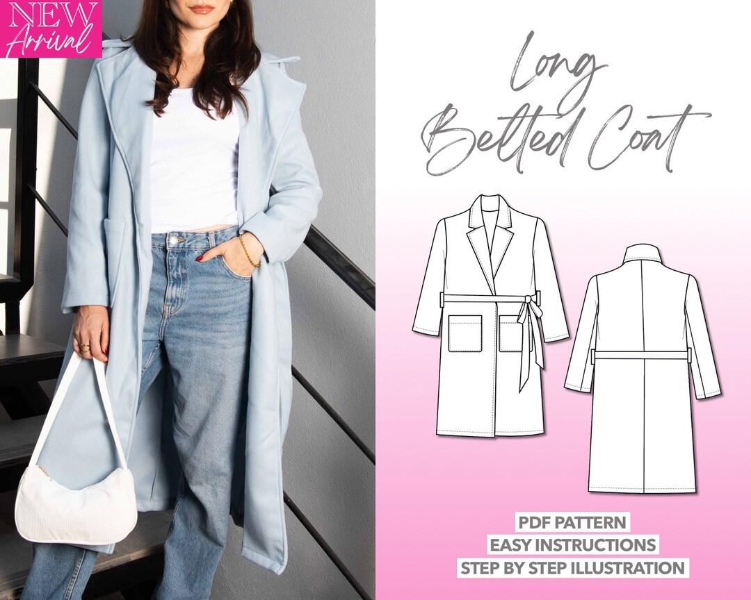 Winter Coat Sewing Pattern Women PDF Pattern Outerwear Sewing Pattern ...