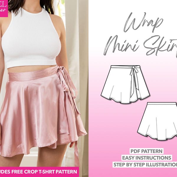 Wrap Skirt Pattern - Etsy UK