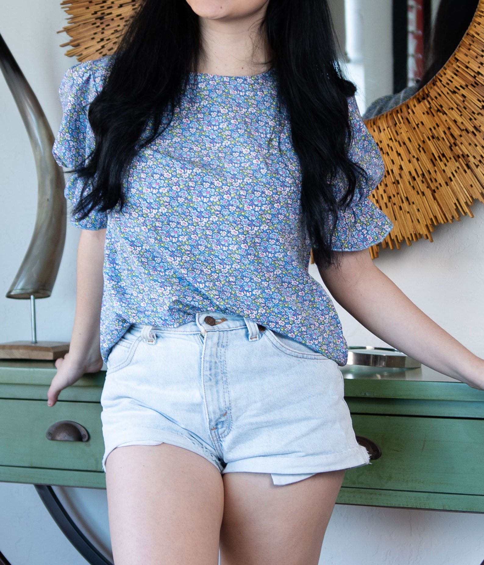 Puff Sleeve Blouse Sewing Pattern Blouse Pattern Women Top - Etsy