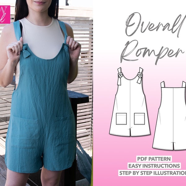 Womens Playsuit Sewing Pattern - Etsy