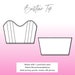 Bustier Top Sewing Pattern Corset Pattern Bustier PDF Sewing - Etsy