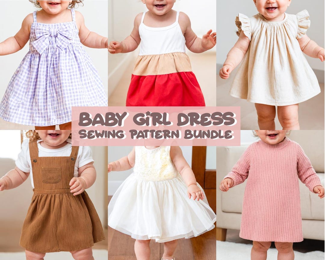 Baby Girl Dress Sewing Pattern Bundle: PDF Download (6M-3Y) - Etsy