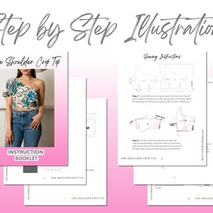 Top Sewing Pattern One Shoulder Top Pattern Women Top Sewing Pattern ...