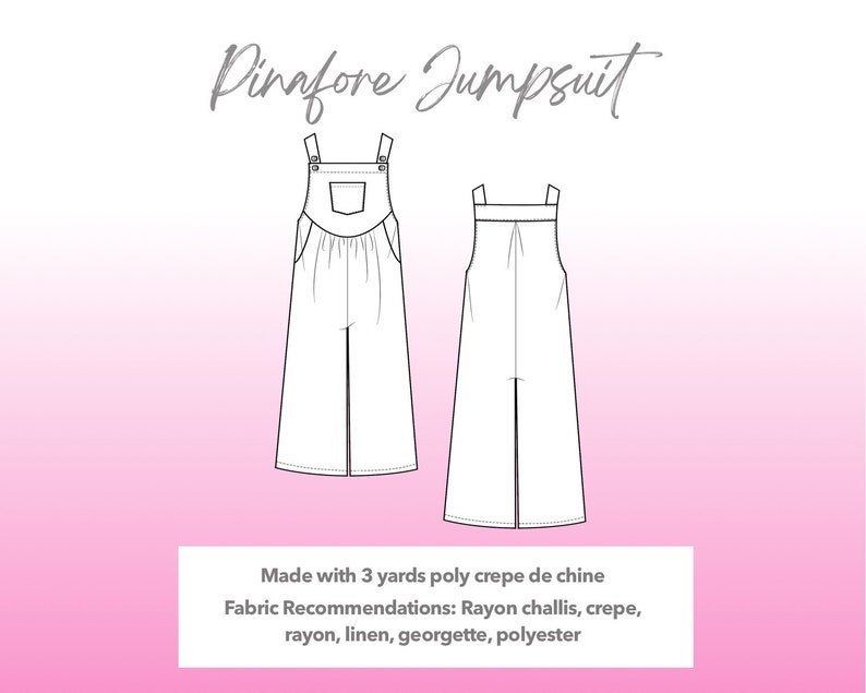 Pinafore Jumpsuit Sewing Pattern: Women's Overall Playsuit (PDF Pattern ...