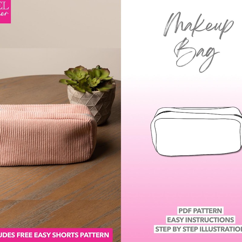 Makeup Bag Pattern - Etsy