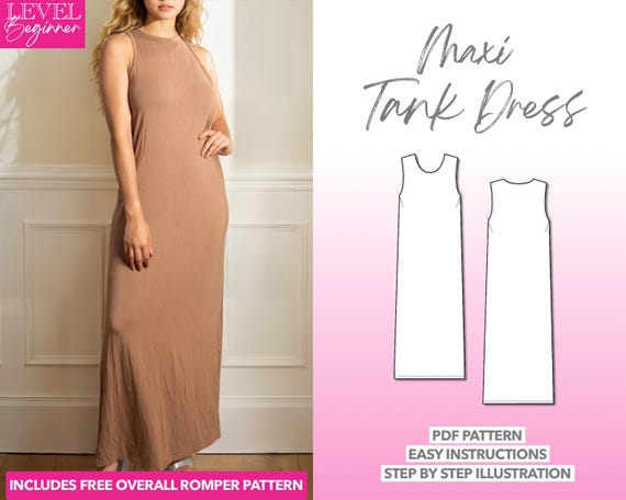 sewing pattern for maxi tank dress | Dresses Images 2025