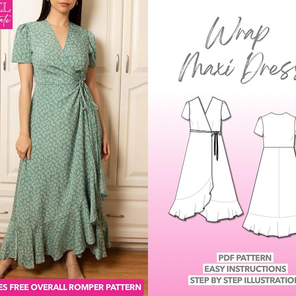 Wrap Dress Pattern - Etsy