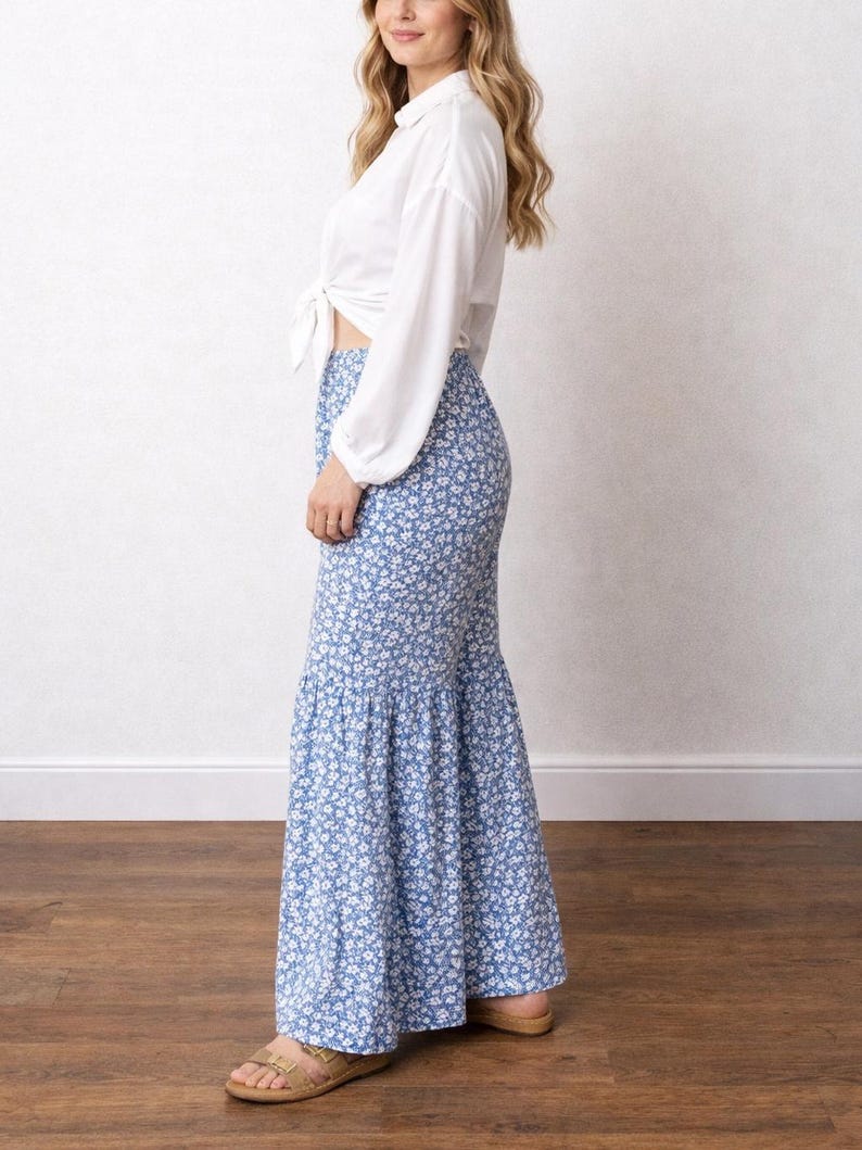 Bell Bottom Pants Sewing Pattern: High Waist Boho Style (PDF Pattern ...