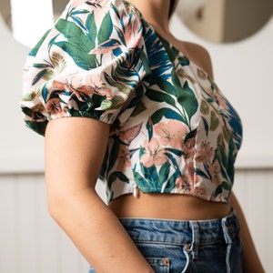 Top Sewing Pattern One Shoulder Top Pattern Women Top Sewing Pattern ...