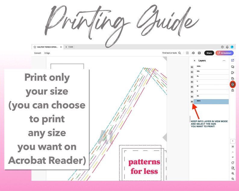 Halter Jumpsuit Sewing Pattern: Tiered Open Back (PDF Download XS-XXXL ...