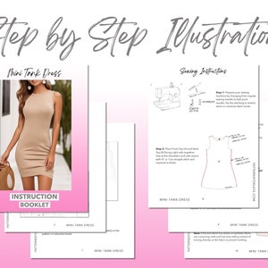 Dress Sewing Pattern Tank Dress Sewing Pattern Mini Dress Sewing ...