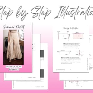 Boho Tiered Pants Sewing Pattern: Easy PDF (XS-XXXL) + Bonus Crop Top ...