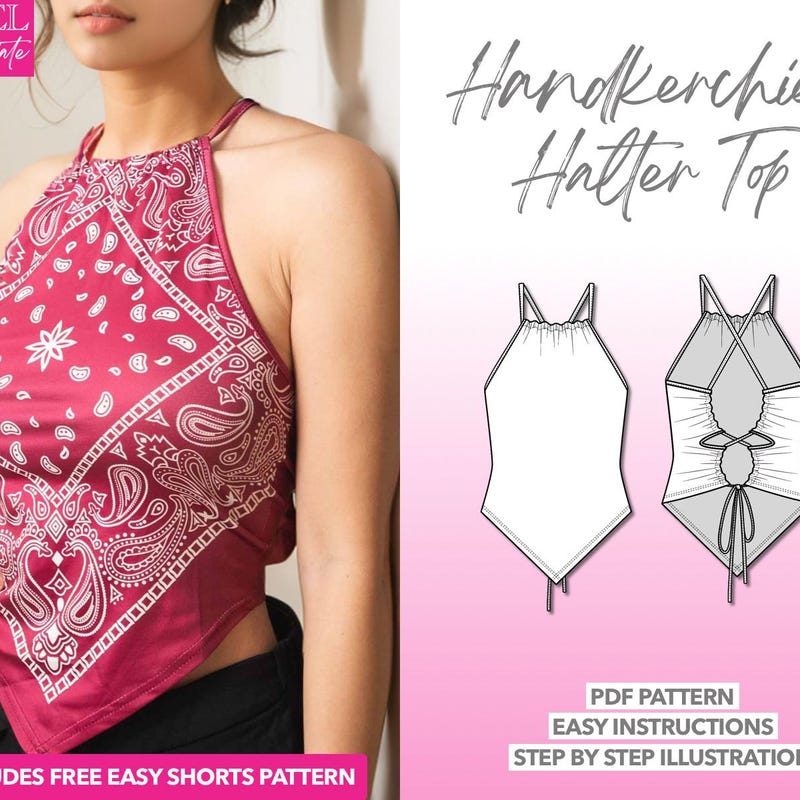 Handkerchief Halter Top - Etsy