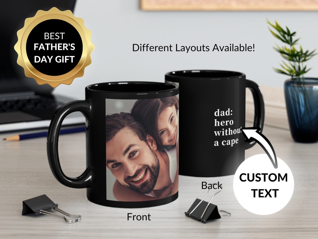 Custom Dad Photo Mug Gift Custom Father's Day Picture Mug Coffee Mug ...