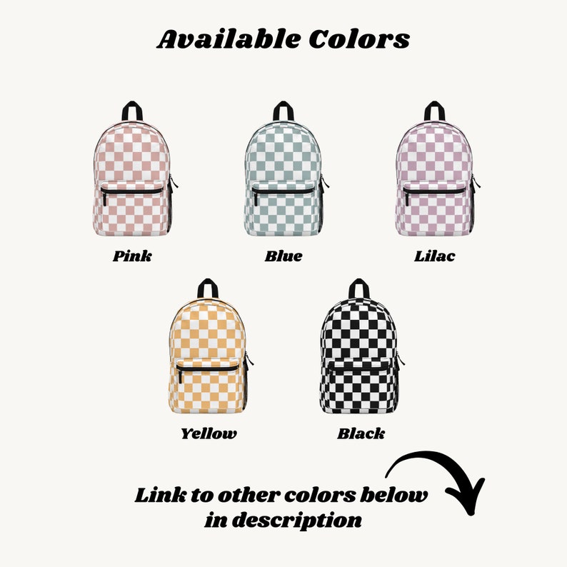 Retro Black & White Checkered Backpack Women, Large Backpack for Boys ...