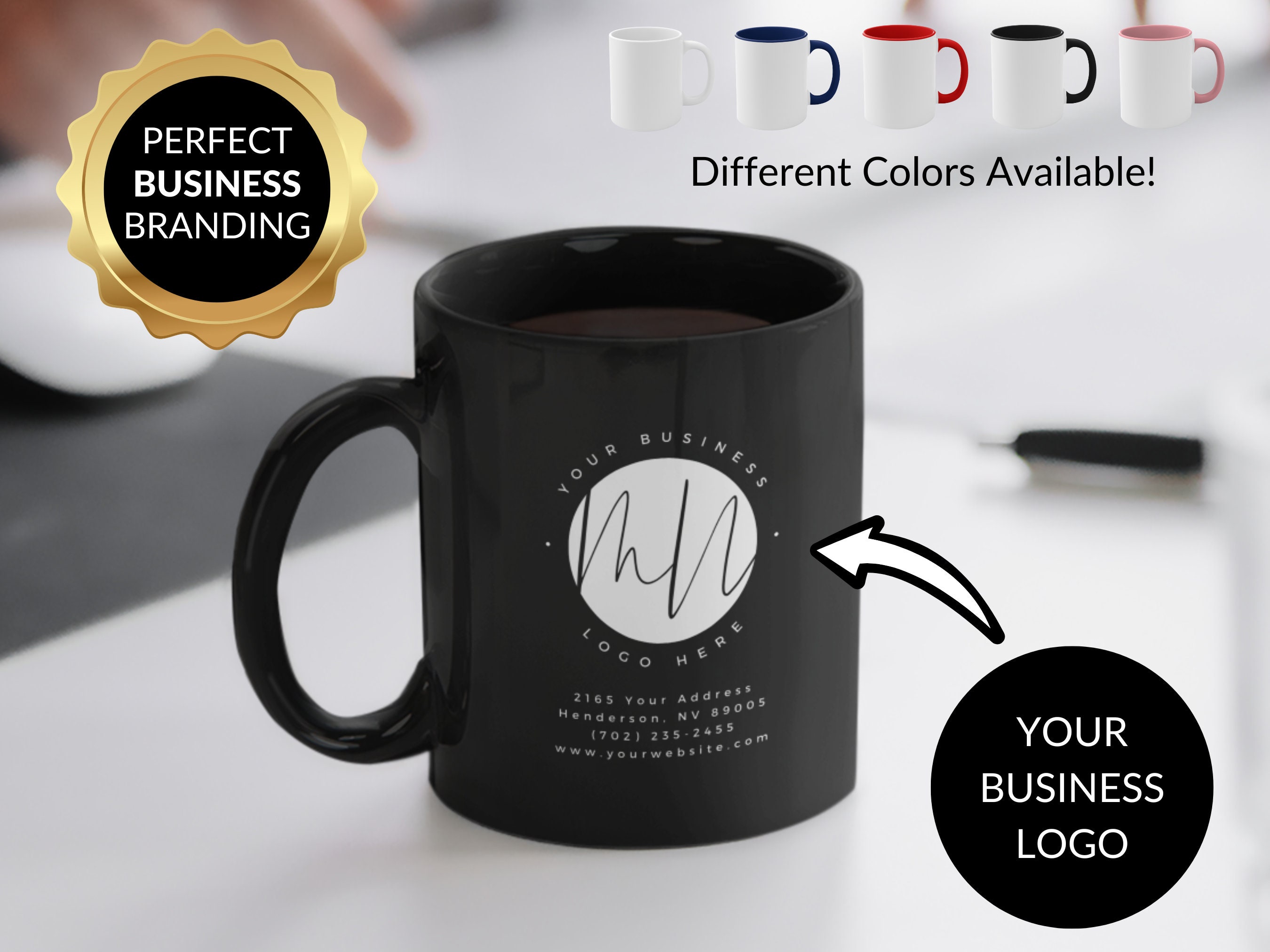 Custom Business Logo Mug New Employee Gift Team Mug Employee ...