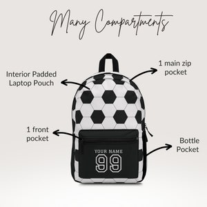 Custom Sports Backpack, Soccer Backpack, Soccer Player Gift, Gift for ...
